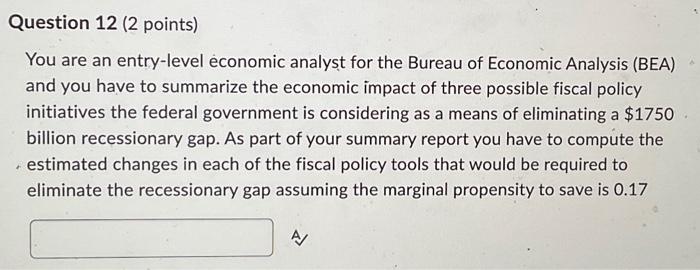 Solved Question 12 (2 points) You are an entry-level | Chegg.com