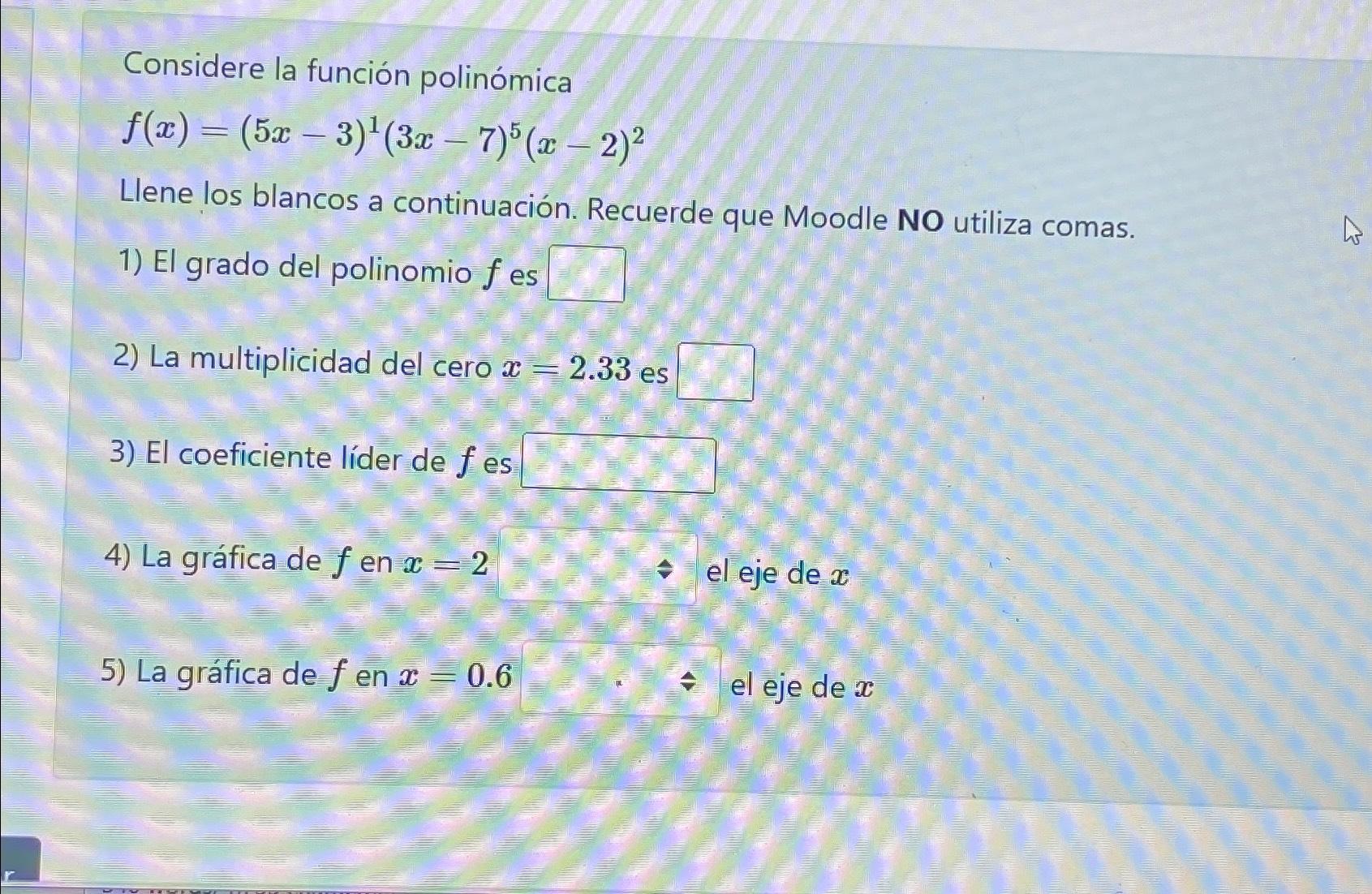 Solved Considere la función | Chegg.com