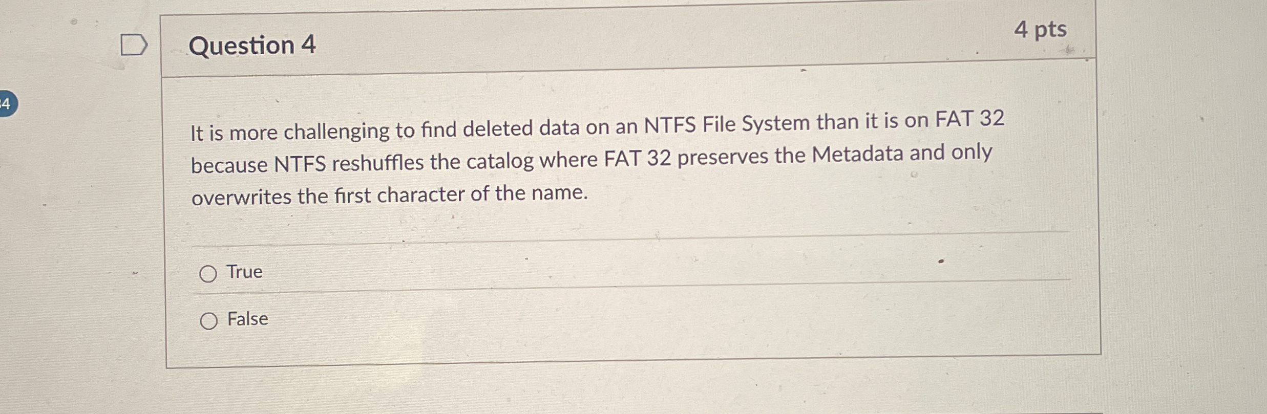 Solved Question 44 ﻿ptsIt is more challenging to find | Chegg.com