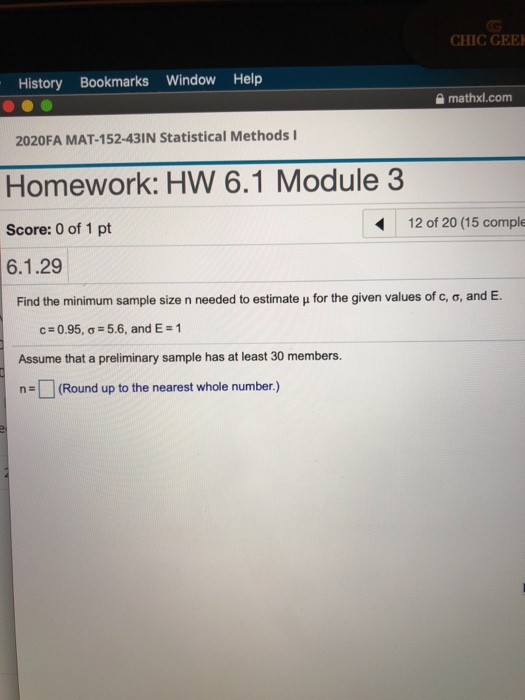 Solved CHIC GEEI History Bookmarks Window Help mathxl.com | Chegg.com