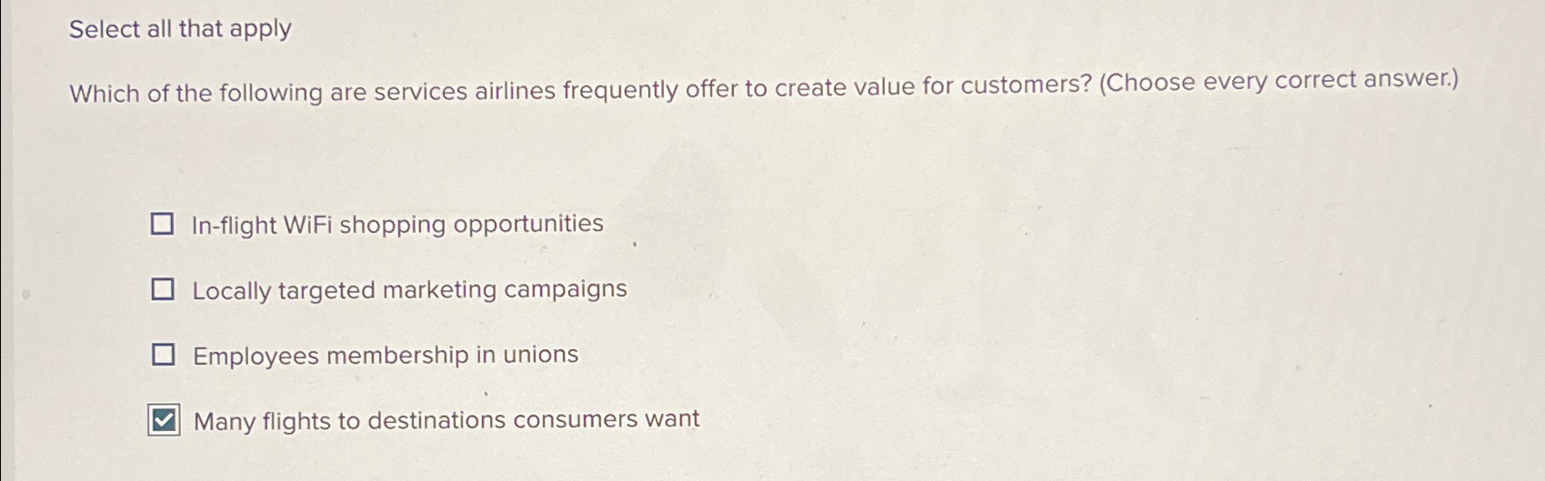 Solved Select all that applyWhich of the following are | Chegg.com