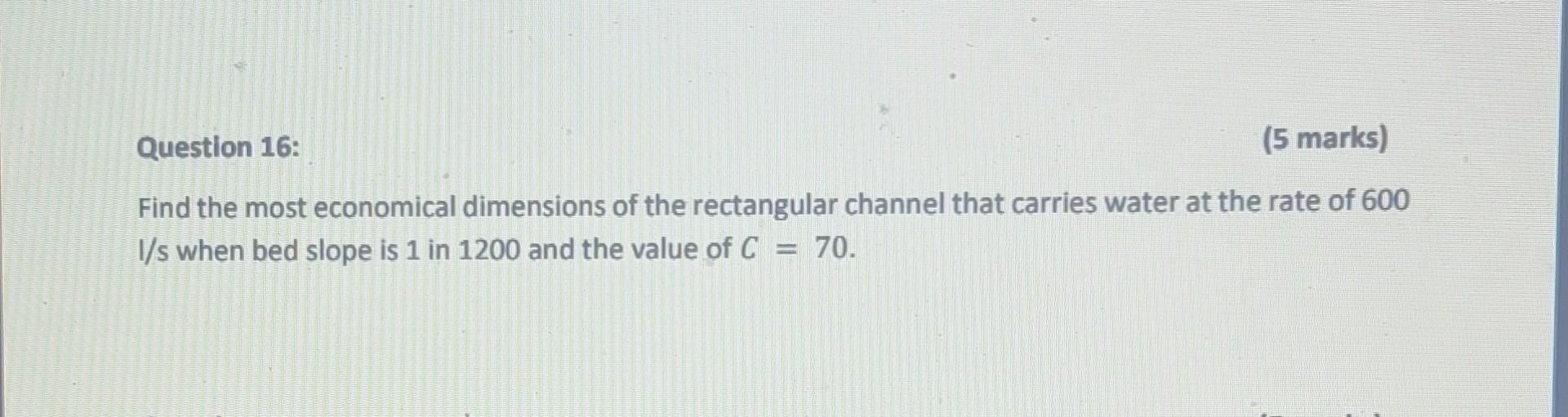 Solved Question 16: (5 marks) Find the most economical | Chegg.com Solved Question 16: (5 marks) Find the most economical | Chegg.com