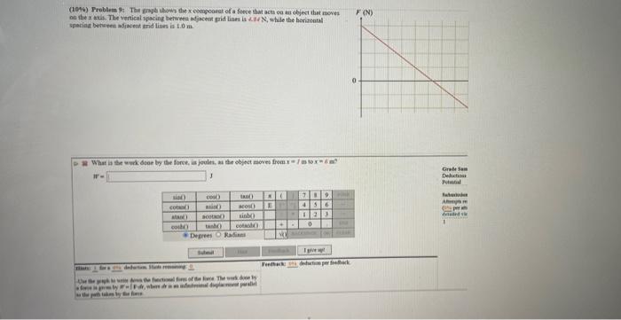 Solved FN) (104) Problem: The show the component of a force | Chegg.com