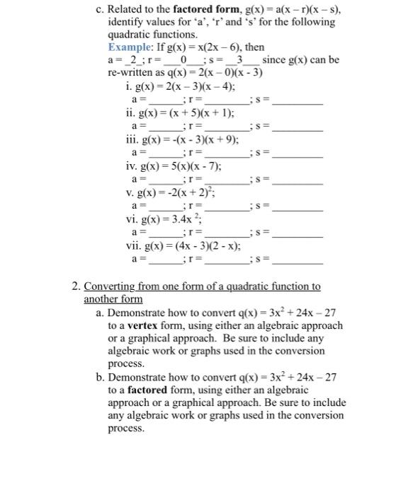 Solved Complete the following tasks related to material in | Chegg.com