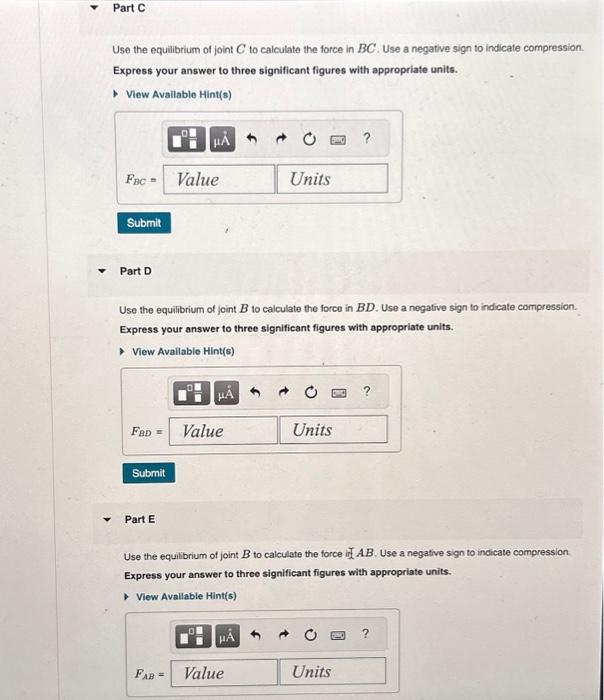 Solved The Method of Joints (Setup and Solve) Learning Goal: | Chegg.com