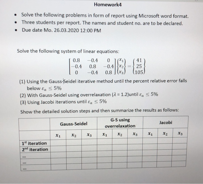 Homework4 Solve the following problems in form of | Chegg.com