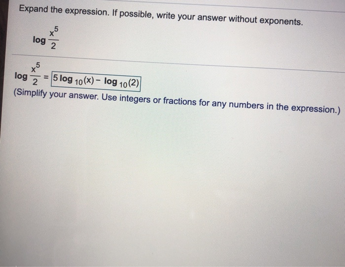 Solved Expand the expression. If possible, write your answer | Chegg.com