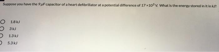 Solved Suppose you have the 9pF capacitor of a heart | Chegg.com
