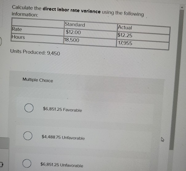 Solved Calculate the direct labor efficiency (time) variance | Chegg.com