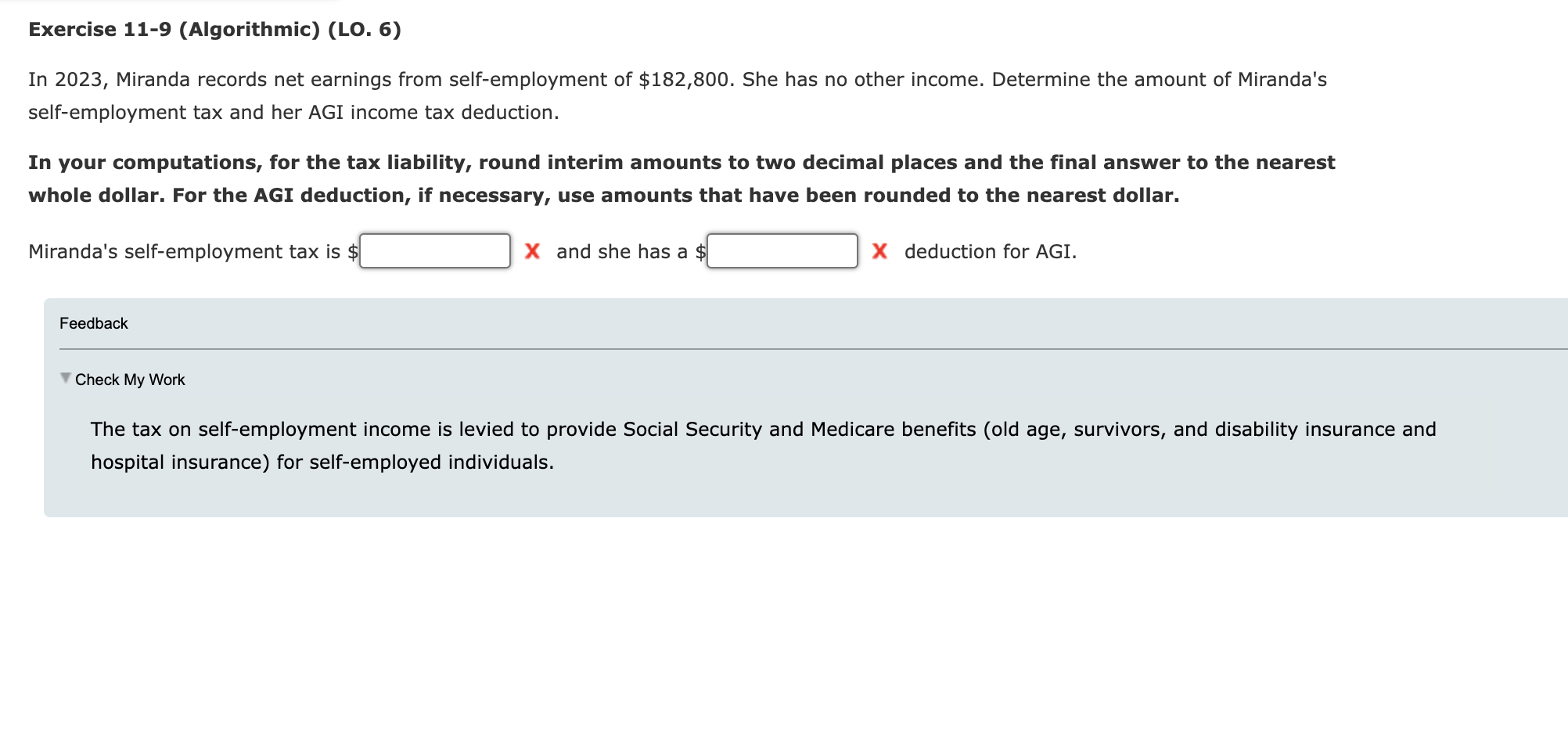 Solved Exercise 11-9 (Algorithmic) (L0. 6)In 2023, ﻿Miranda | Chegg.com