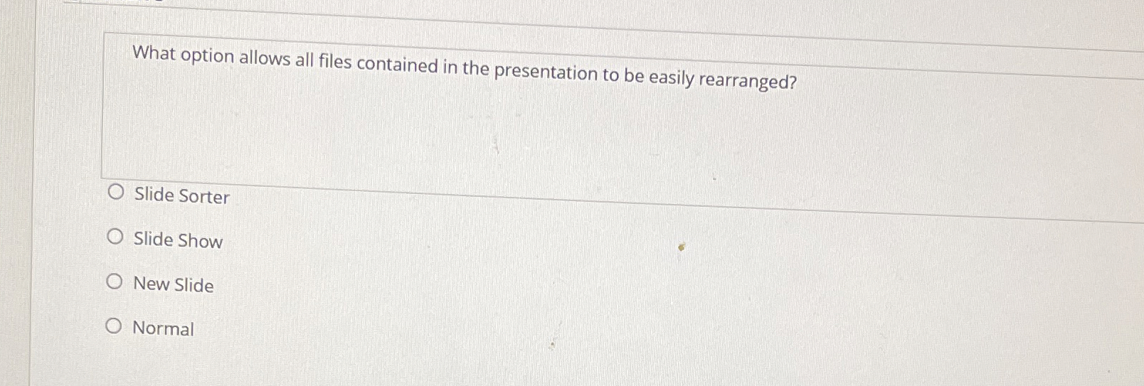 Solved What option allows all files contained in the | Chegg.com