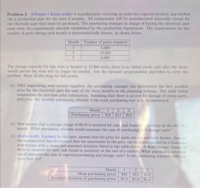 Solved Problem 1 ( 8 points) Consider the following | Chegg.com Solved Problem 1 ( 8 points) Consider the following | Chegg.com