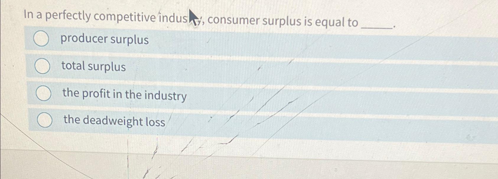 Solved In a perfectly competitive indus y', ﻿consumer | Chegg.com