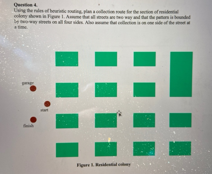Solved Question 4. Using the rules of heuristic routing, | Chegg.com