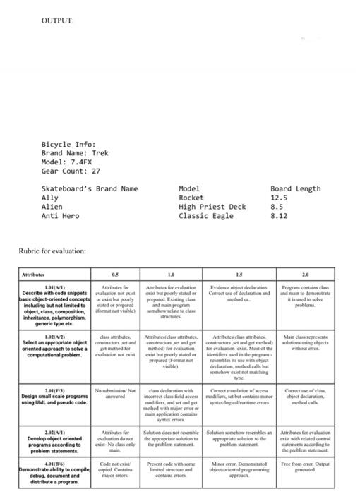 Solved 1. Based on the UML class diagram and the | Chegg.com