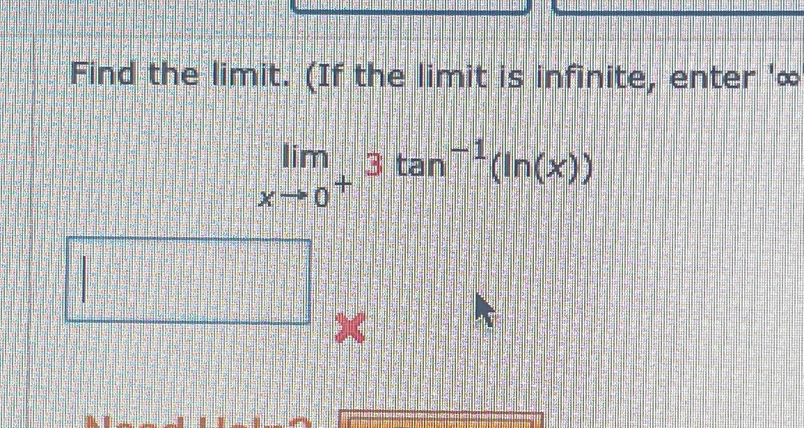 Solved Find the limit. (If the limit is infinite, enter | Chegg.com