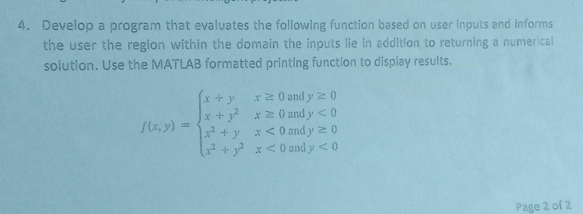 Solved Develop A Program That Evaluates The Following