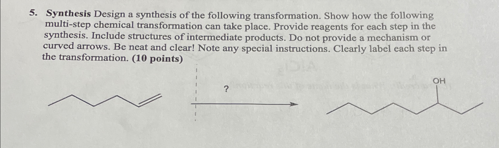 Solved Synthesis Design a synthesis of the following | Chegg.com