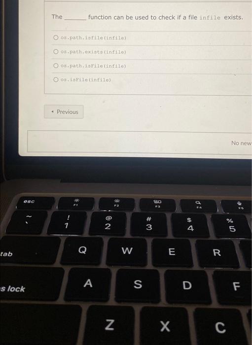 Solved The function can be used to check if a file infile | Chegg.com