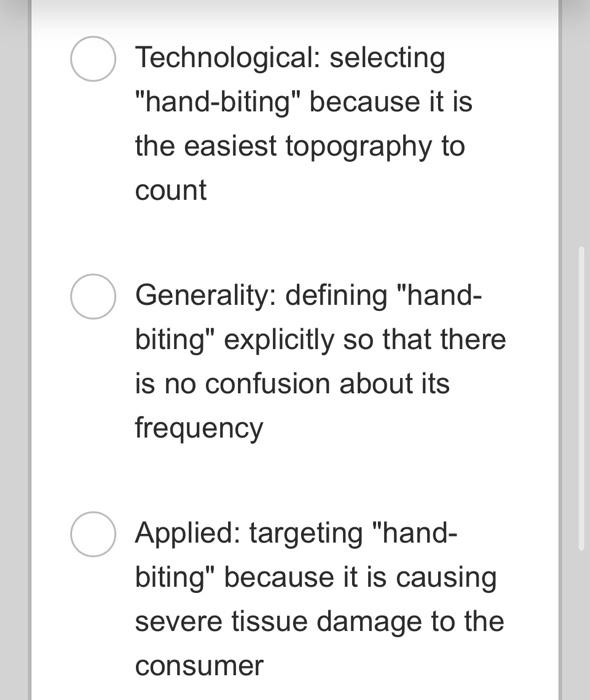 Solved Which of the following exemplifies the dimension of | Chegg.com