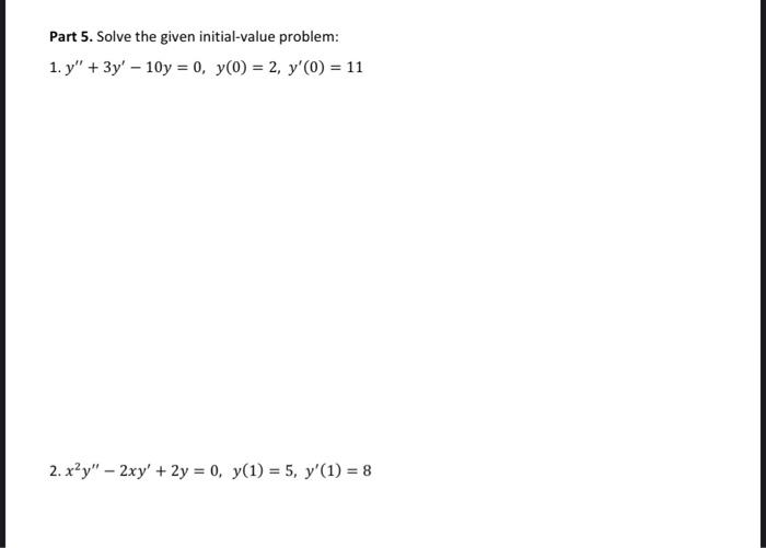 Solved Part 1. Verify that the given functions form a | Chegg.com