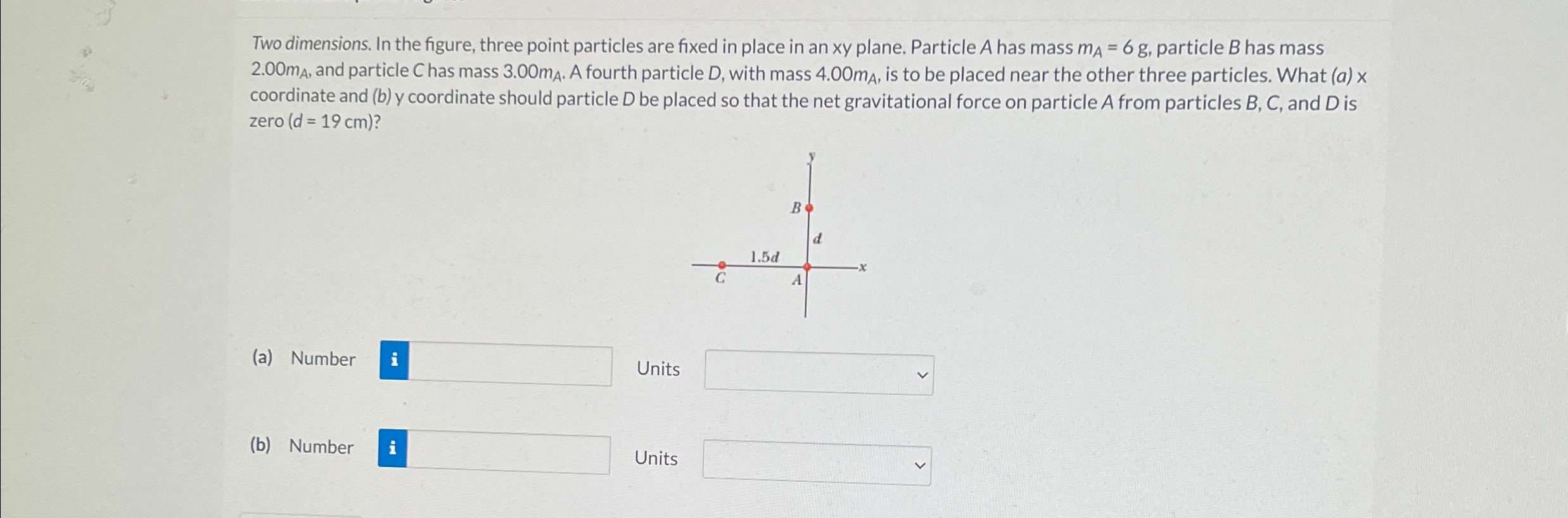 Solved Two dimensions. In the figure, three point particles | Chegg.com