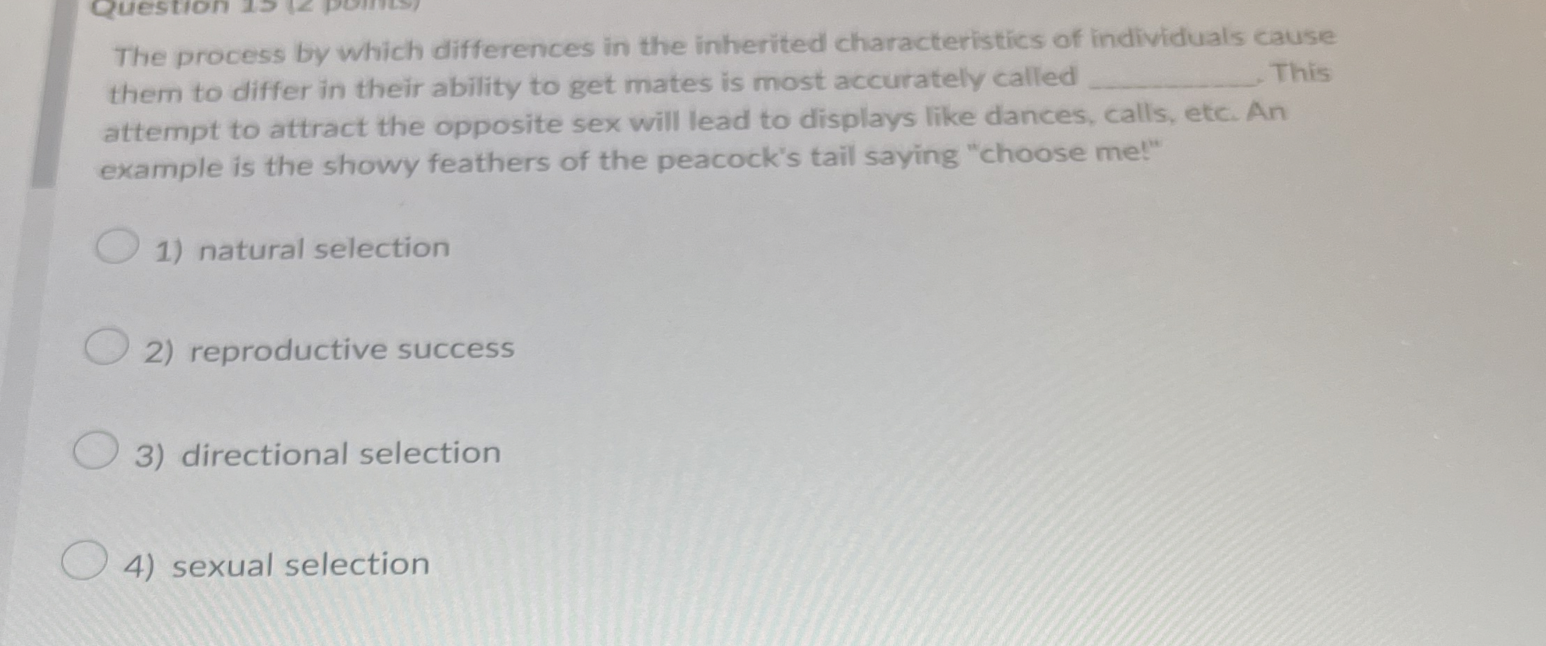 Solved The process by which differences in the inherited | Chegg.com