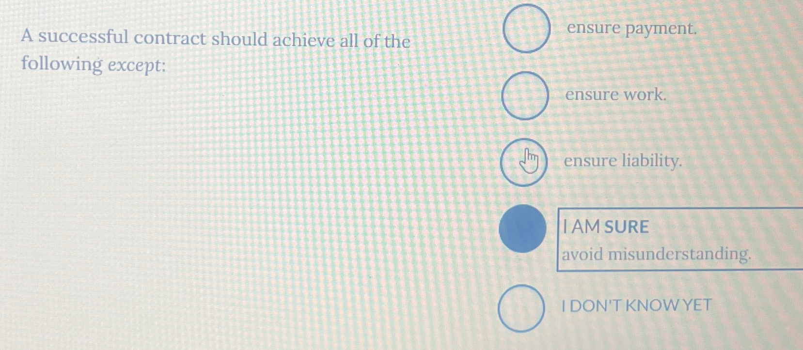 Solved A successful contract should achieve all of theensure | Chegg.com
