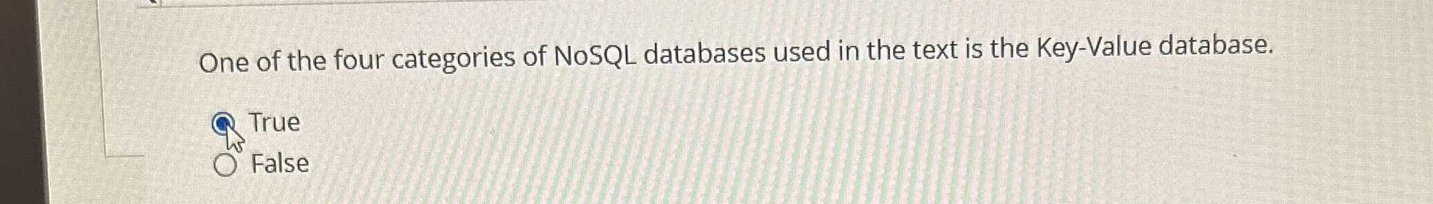 Solved One of the four categories of NoSQL databases used in | Chegg.com