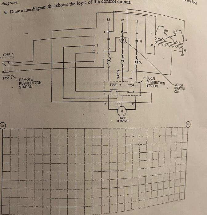 diagram. that shows the logic of the control circuit. | Chegg.com