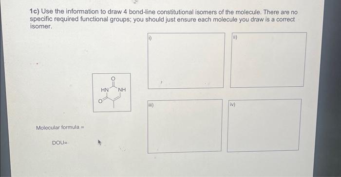 Solved 1) Most organic molecules contain functional groups | Chegg.com
