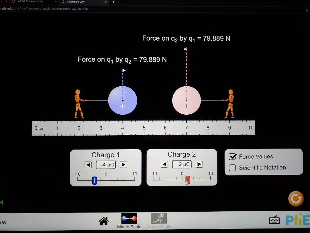 Solved X LAB 02 Coulombs Law Coulomb's Law | Chegg.com