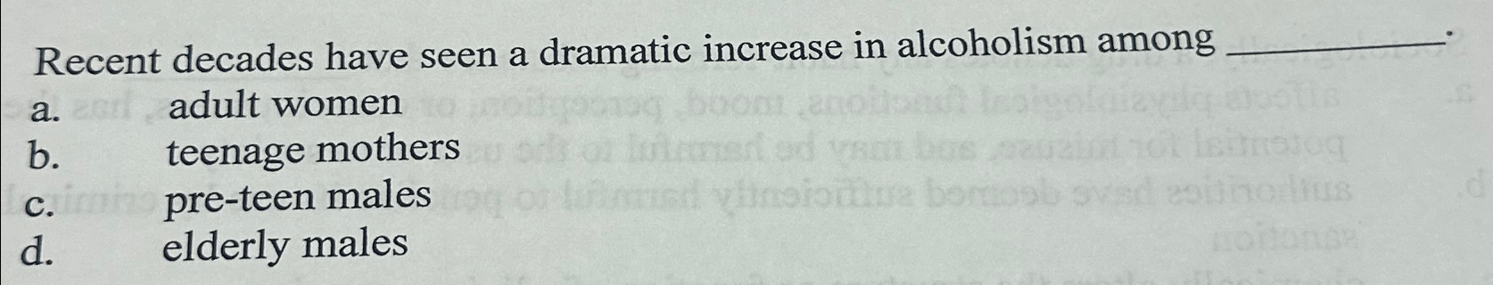 Solved Recent decades have seen a dramatic increase in | Chegg.com