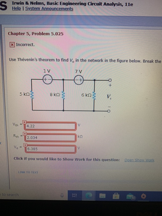 Solved S Irwin & Nelms, Basic Engineering Circuit Analysis, | Chegg.com