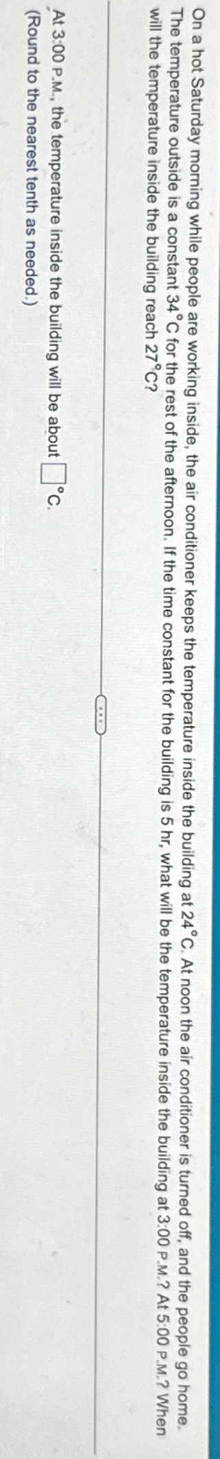 Solved On a hot Saturday morning while people are working | Chegg.com