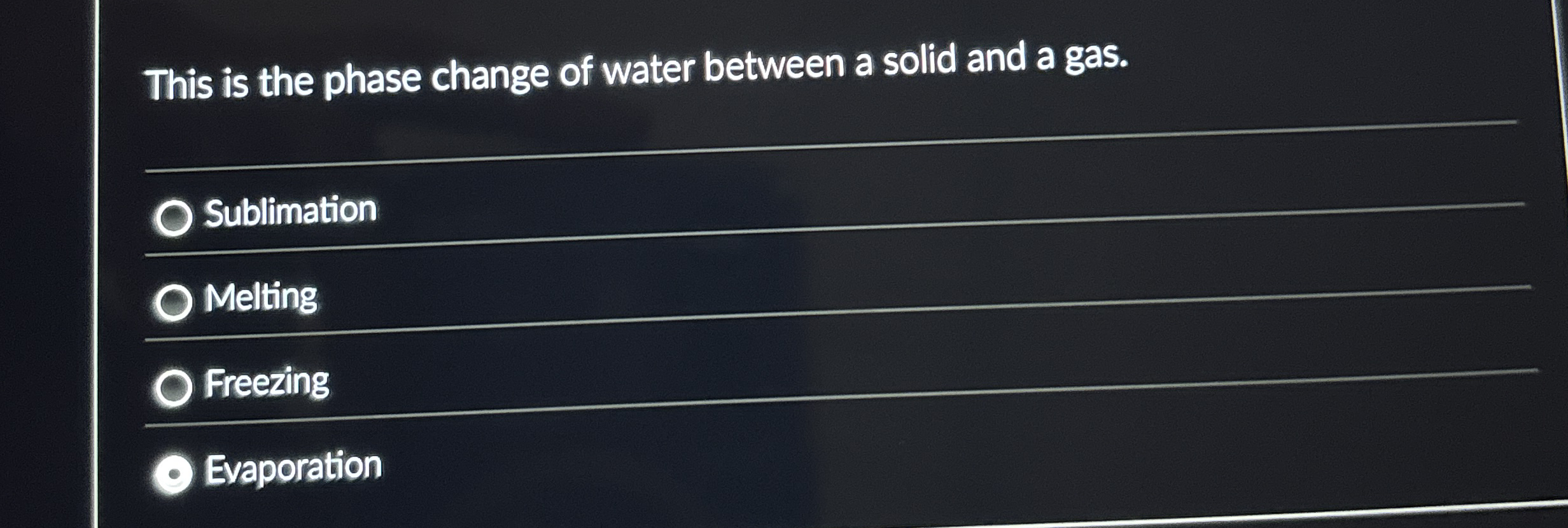 High Quality SOLUTION This is the phase change of water between a solid and | Chegg.com