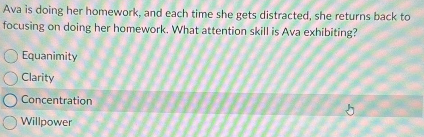 Solved Ava is doing her homework, and each time she gets | Chegg.com