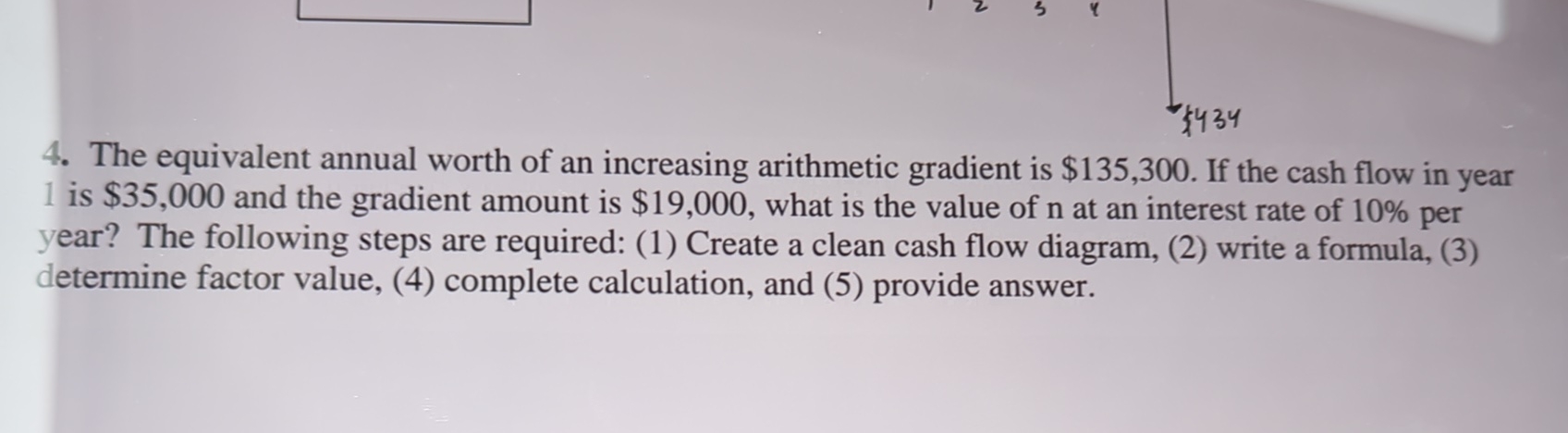Solved The equivalent annual worth of an increasing | Chegg.com