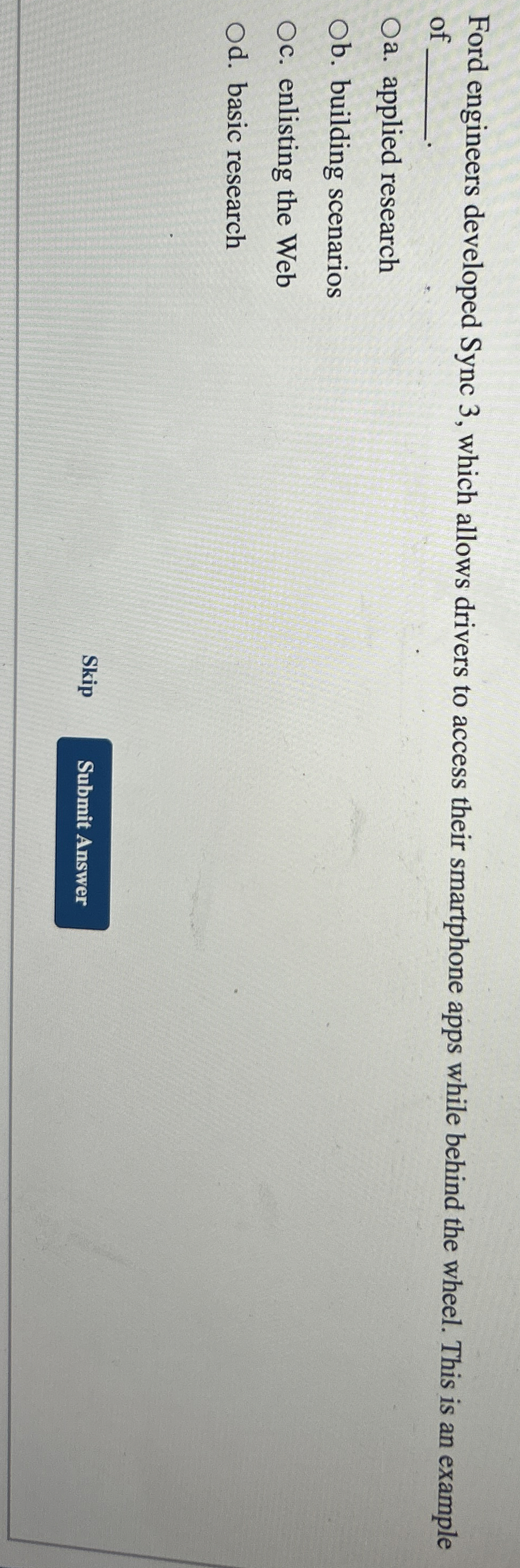 Solved Ford engineers developed Sync 3, ﻿which allows | Chegg.com