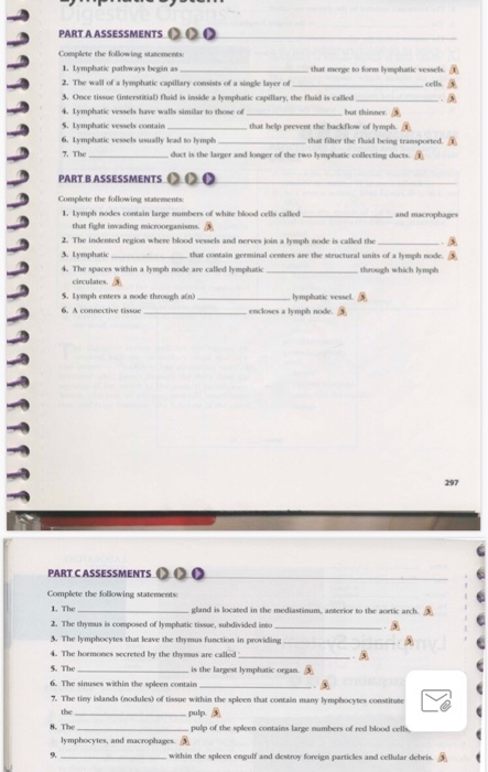 Solved PART A ASSESSMENTS DOO Complete the following | Chegg.com