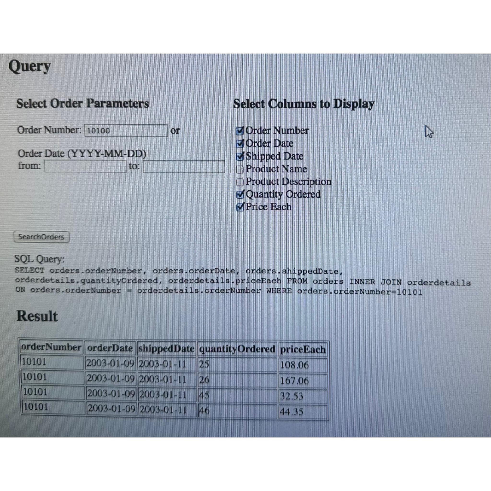 Solved Create one PHP page (dbquery.php) ﻿that will have a | Chegg.com
