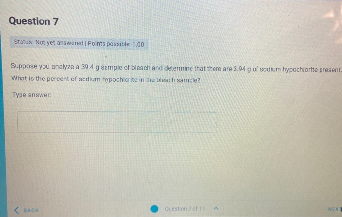 Solved Question 7 Status: Not yet answered Points possible: | Chegg.com