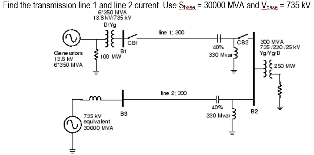 Solved Find the transmission line 1 ﻿and line 2 ﻿current. | Chegg.com