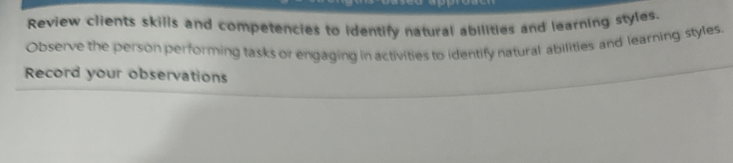 Solved Review clients skills and competencies to identify | Chegg.com