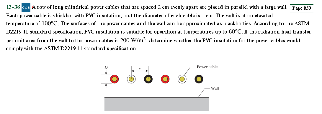 Solved by an EXPERT \( 13-38 \) ﻿ces A row of long cylindrical power ...