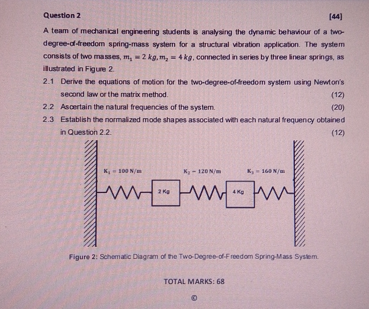Solved Question 2[44]A team of mechanical engineering | Chegg.com