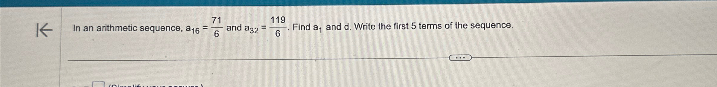 Solved In an arithmetic sequence, a16=716 ﻿and a32=1196. | Chegg.com