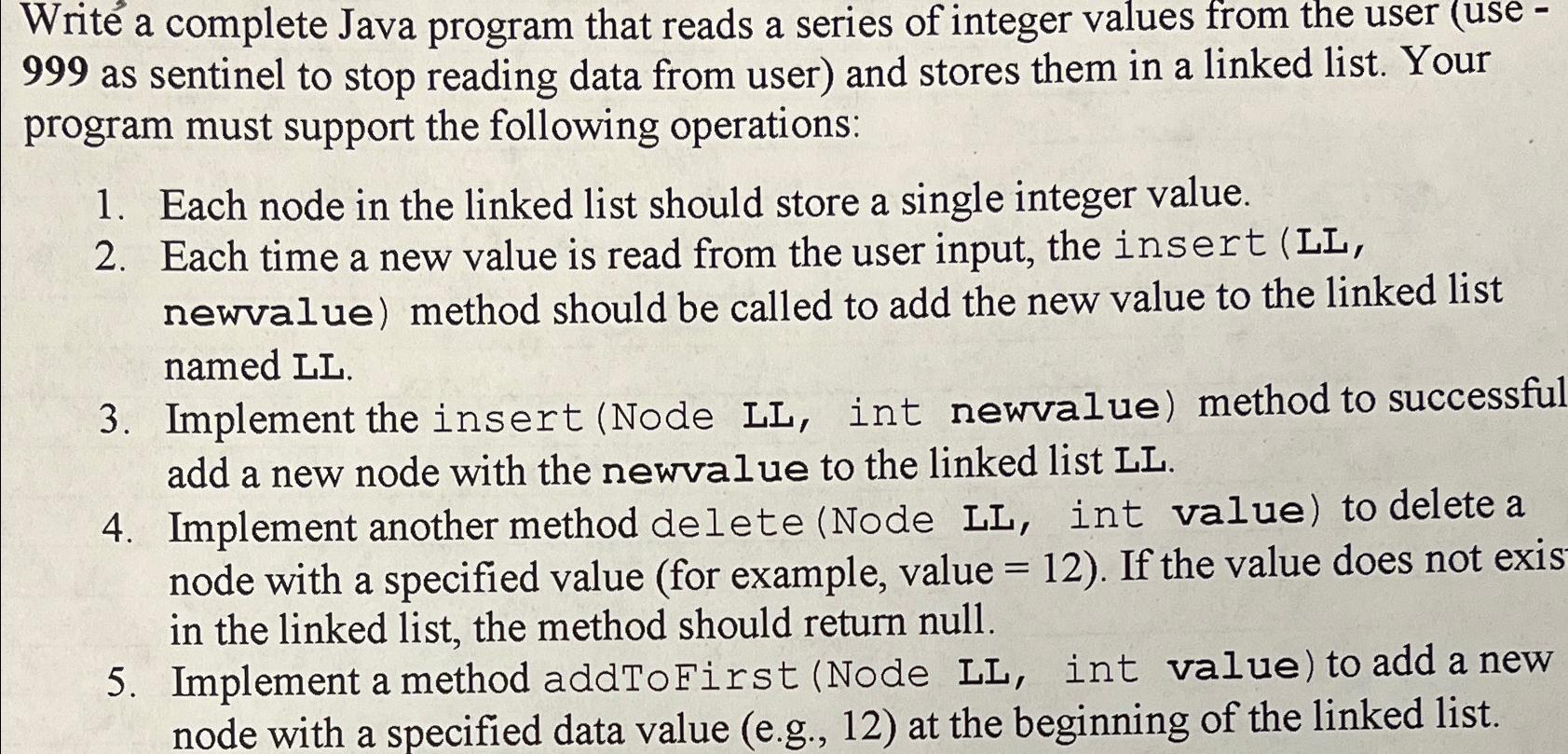 Solved Write a complete Java program that reads a series of | Chegg.com