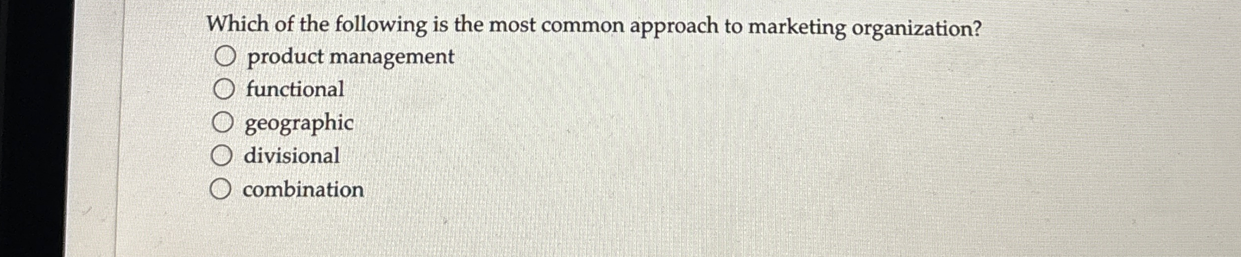 Solved Which of the following is the most common approach to | Chegg.com
