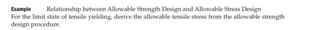Solved Example Relationship between Allowable Strength | Chegg.com